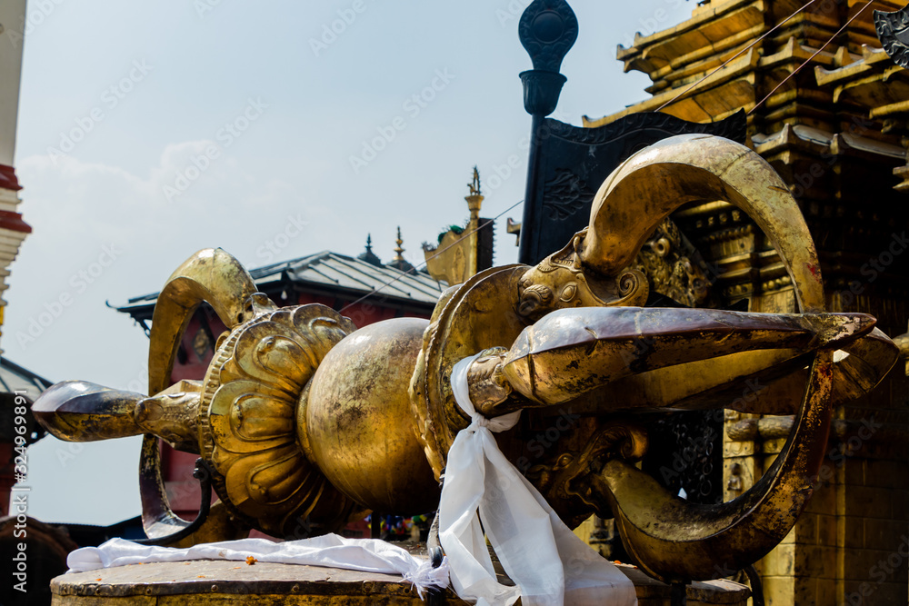 Bajra is worshipped by the devotees as form of god and is located in ...