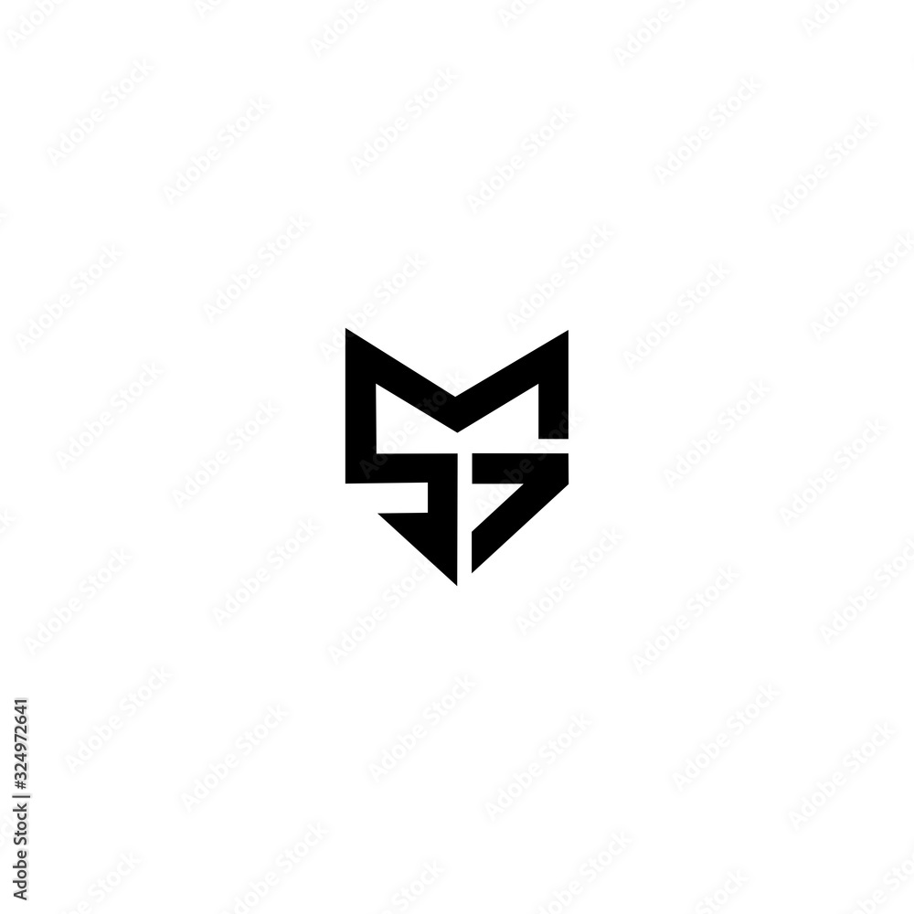SG SMG S M G Logo Design Vector Template Stock Vector | Adobe Stock