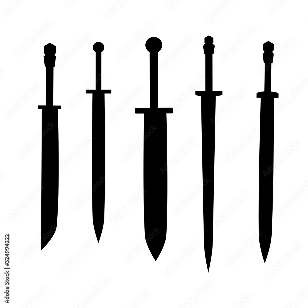 swords set. sword isolated on white background , Military sword ancient ...