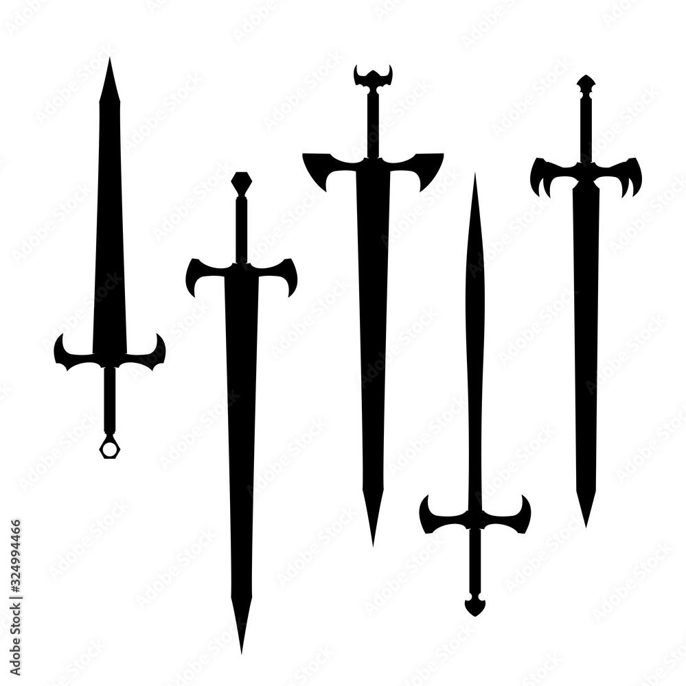 swords set. sword isolated on white background , Military sword ancient ...