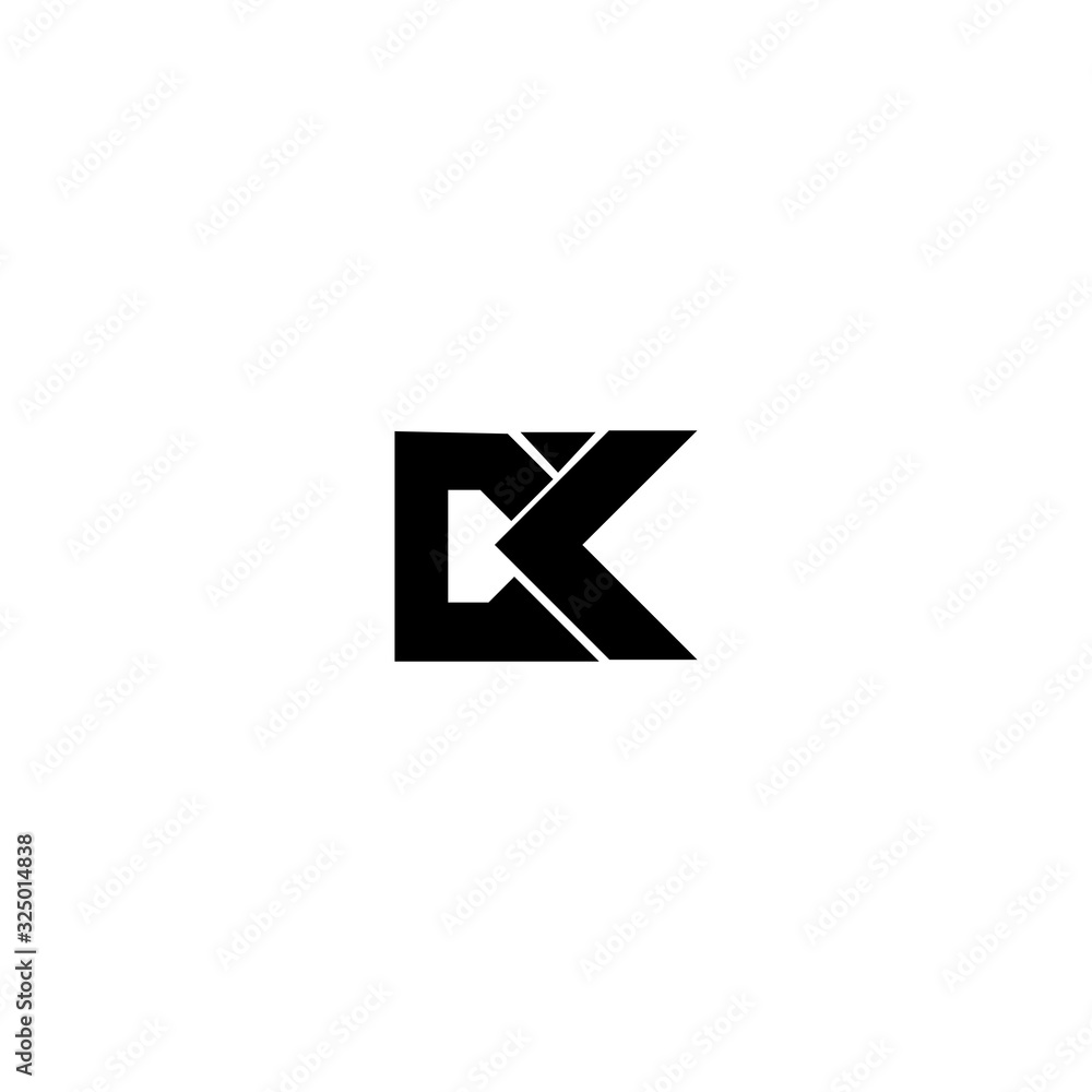 DK D K logo icon design template elements Stock Vector | Adobe Stock