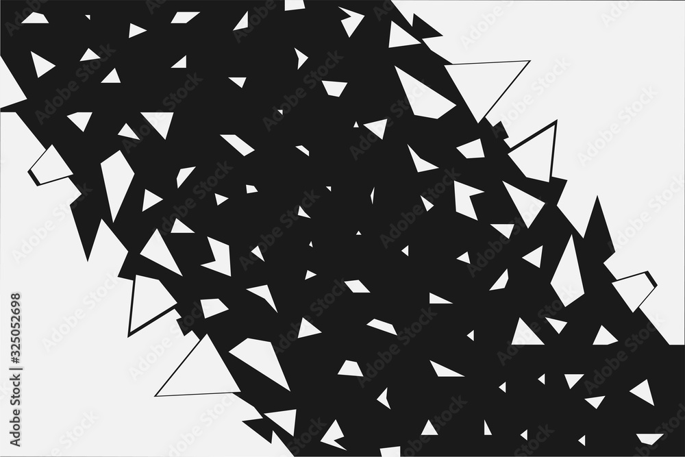 The abstract background is collapsing. Fragments in the form of ...