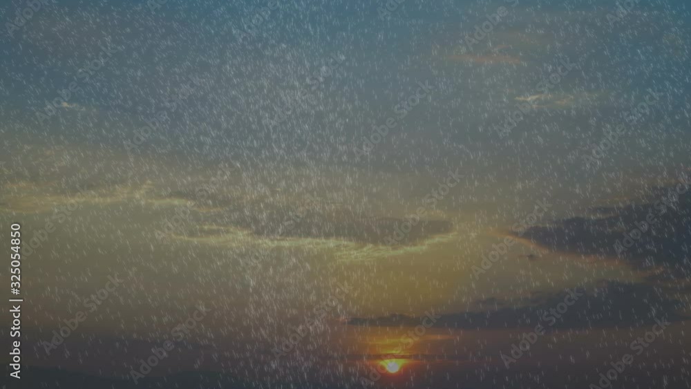 Vidéo Stock The weather changes the overcast. Raining. Sun and cloud ...