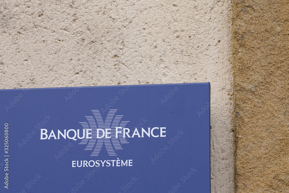 Banque de France logo sign official building french national Bank ...