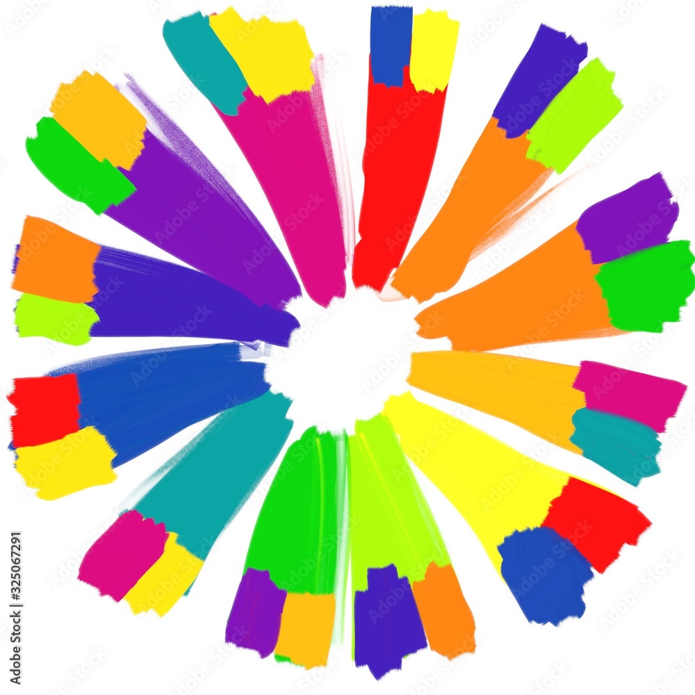 Color wheel, color models, color theory Stock Illustration | Adobe Stock