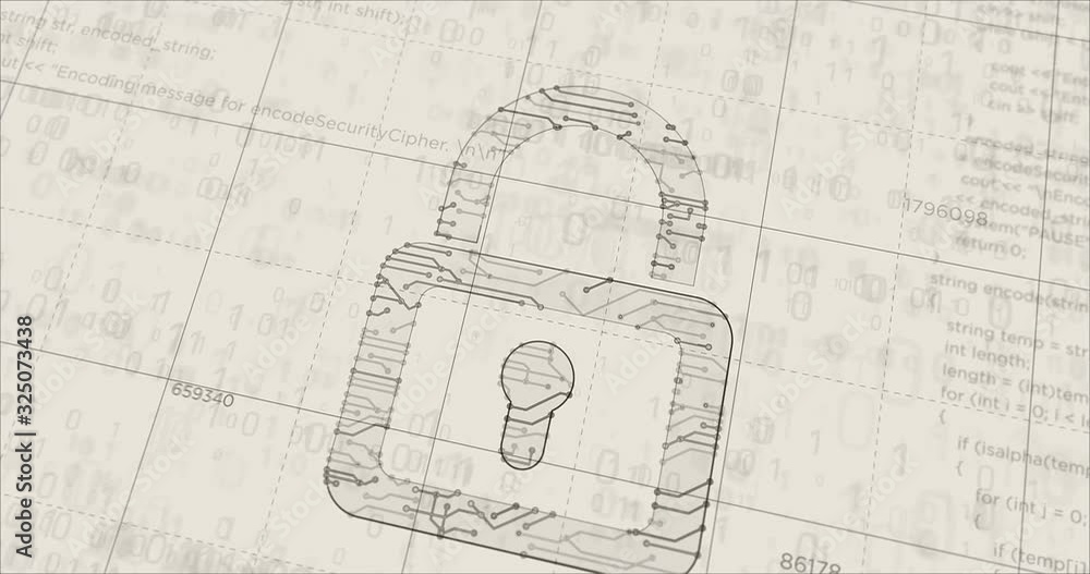 Vidéo Stock Cyber security padlock icon project creating. Abstract ... Vidéo Stock Cyber security padlock icon project creating. Abstract ...