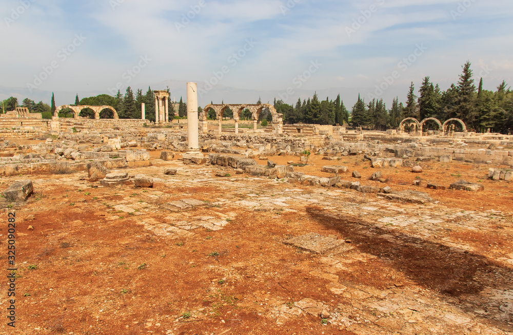 Anjar, Lebanon - at the border with Syria and almost entirely inhabited ...
