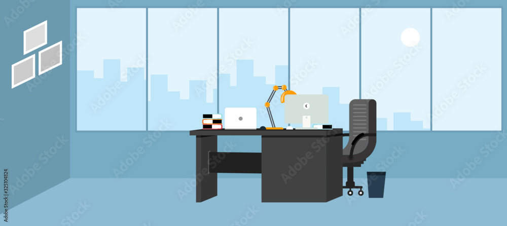 office learning and teaching To work Using a design program vector ...