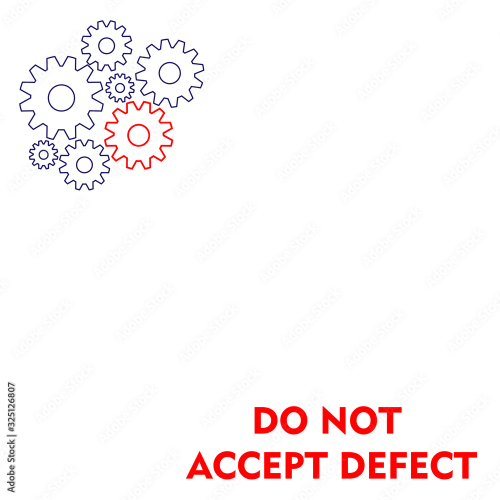 lean manufacturing icon, golden rulls, quality concept. Vector ...