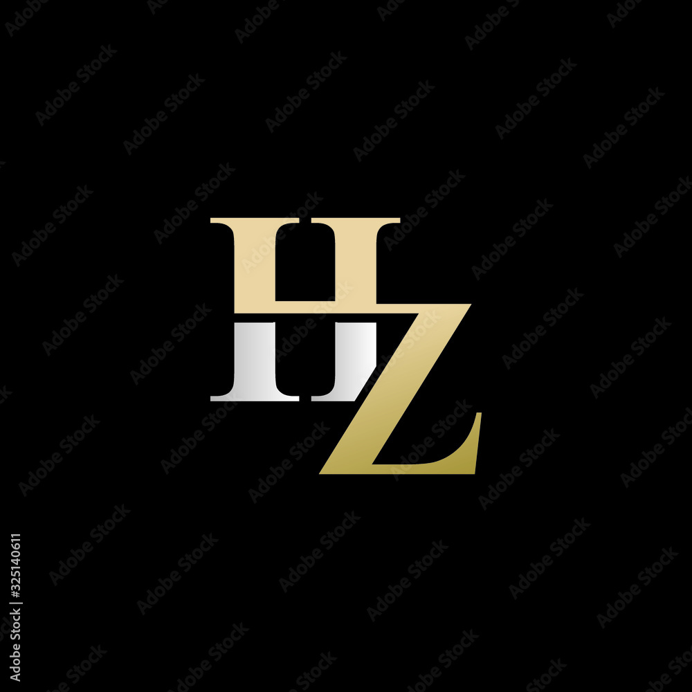 hz logo design vector Stock Vector | Adobe Stock