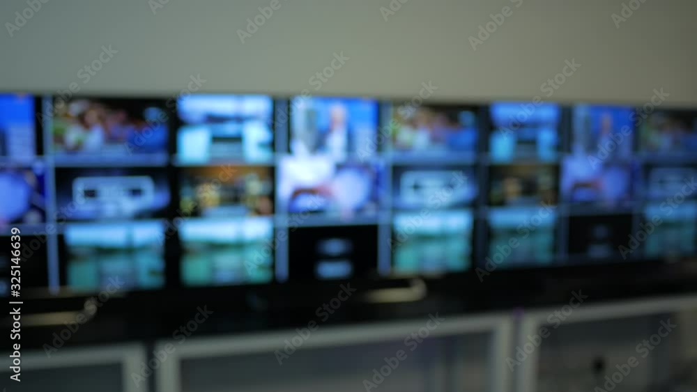 TV Studio Gallery Background MultiView Screen Chromakey Video ...