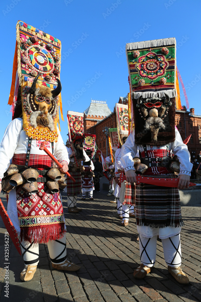 Moscow Maslenitsa Festival, Russia. Traditional national celebration in ...