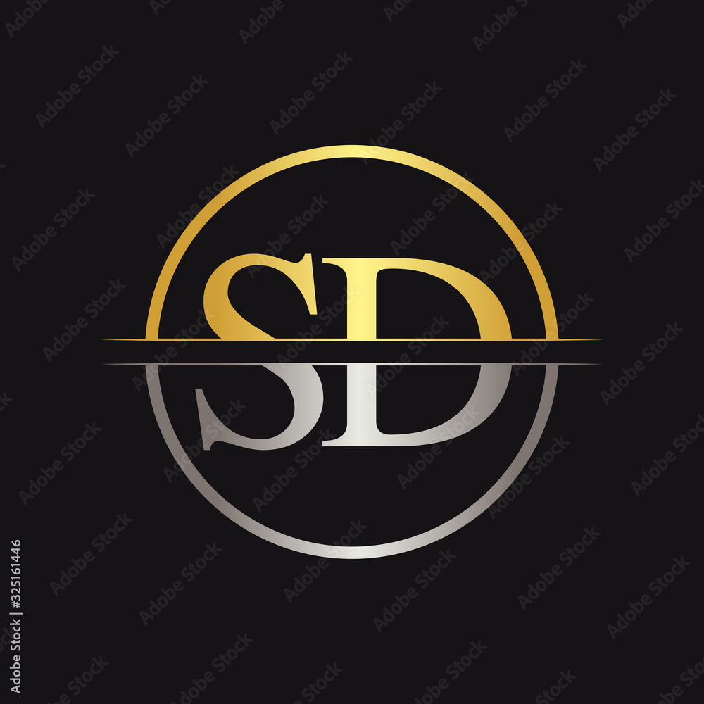 Initial Letter SD Logo Design Vector Template. SD Letter Logo Design ...