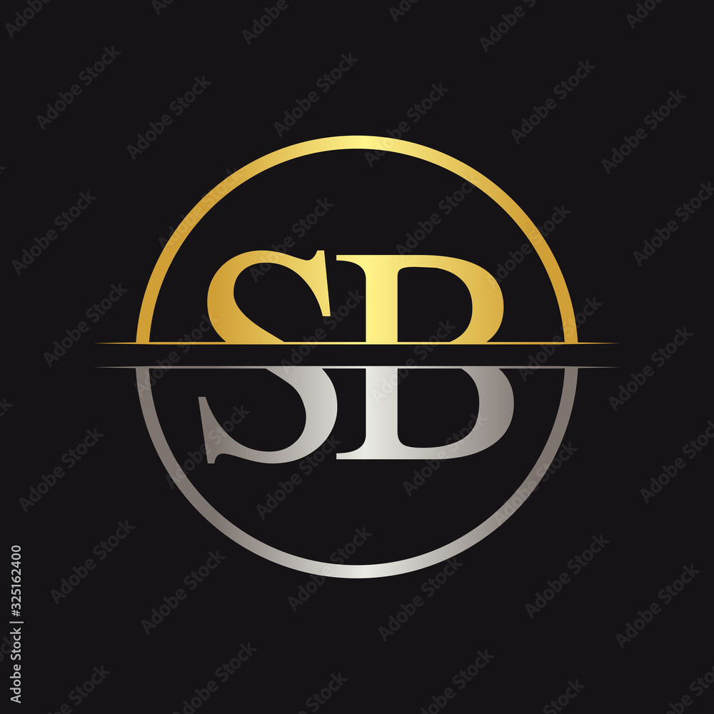 Initial Letter SB Logo Design Vector Template. SB Letter Logo Design ...