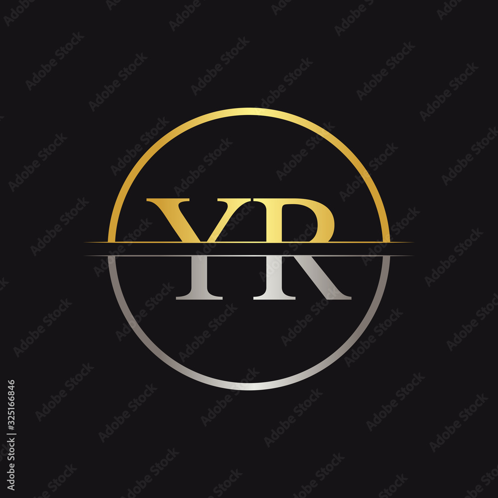 Initial YR Logo Design Vector Template. Creative Letter YR Business ...