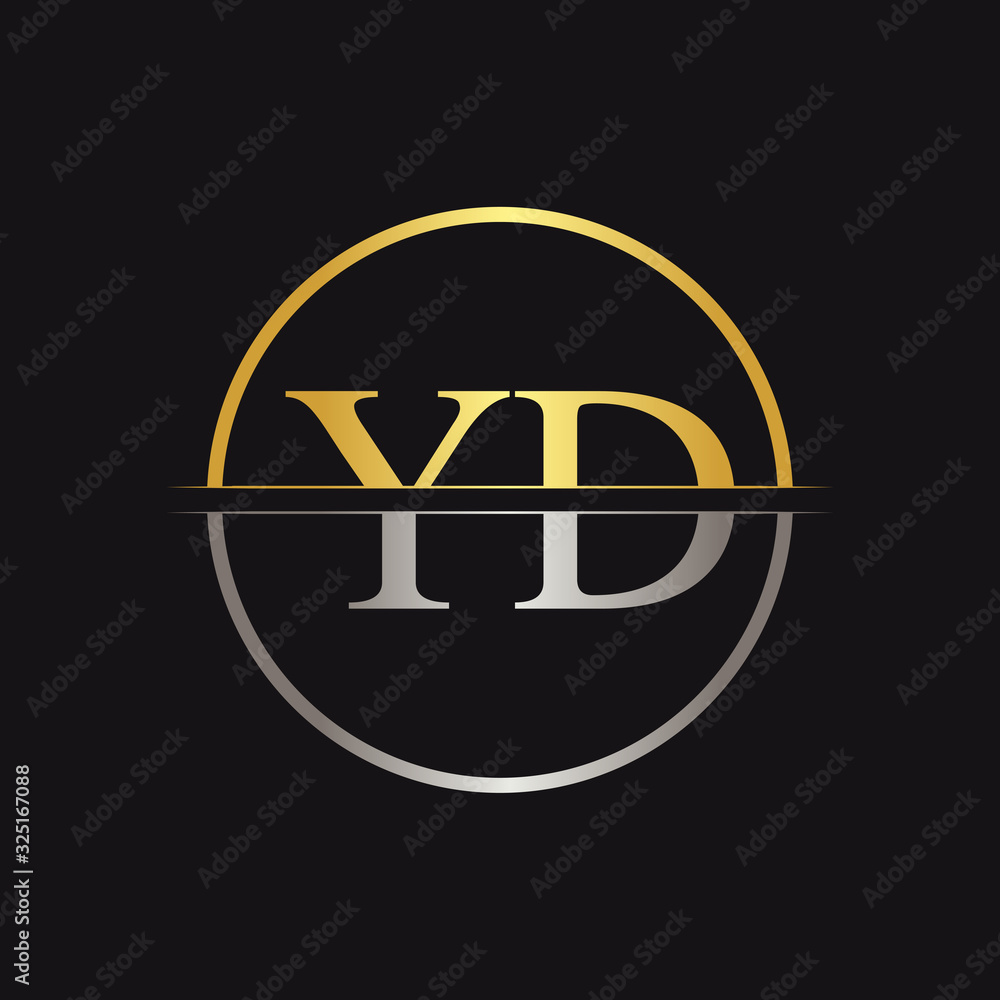 Initial YD Logo Design Vector Template. Creative Letter YD Business ...