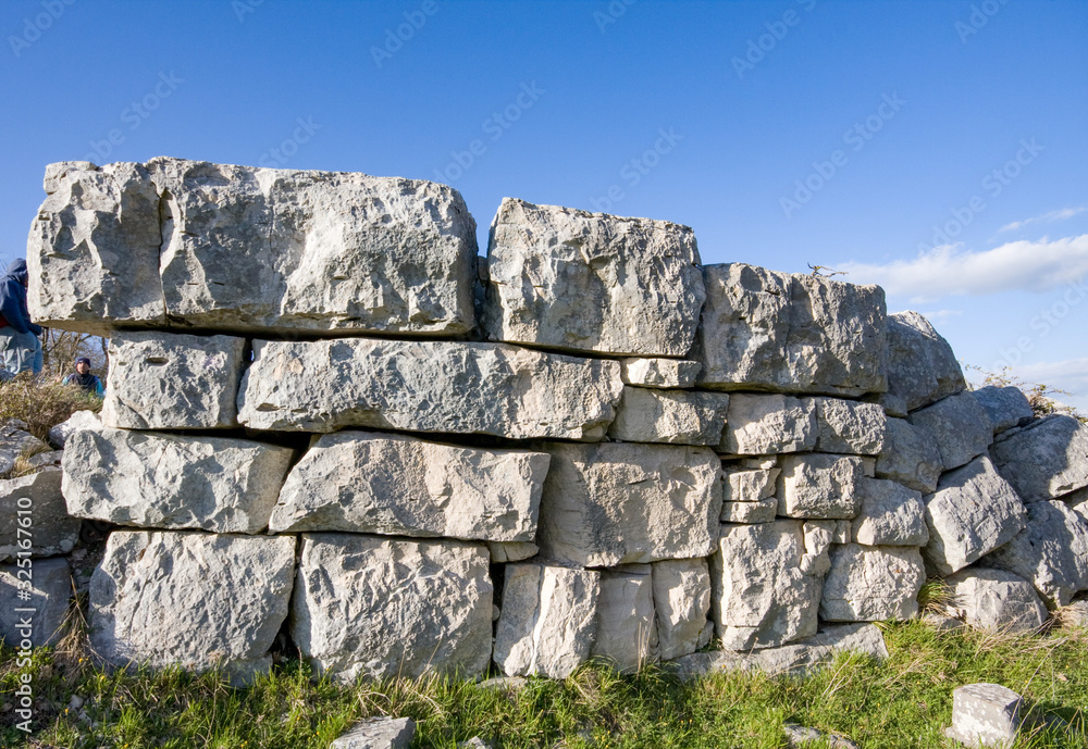 megalithic walls of the ancient Samnite city of Sepino, Campobasso ...