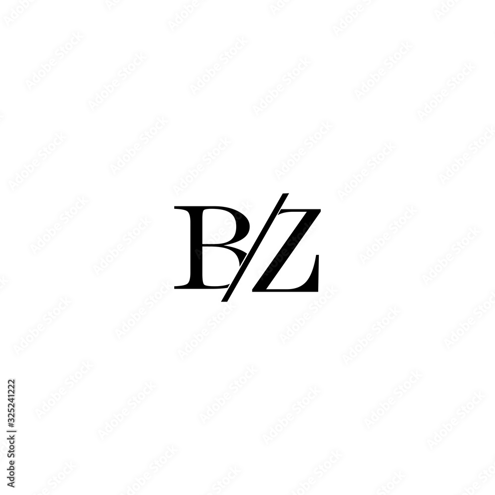 BZ B Z logo design template elements Stock Vector | Adobe Stock