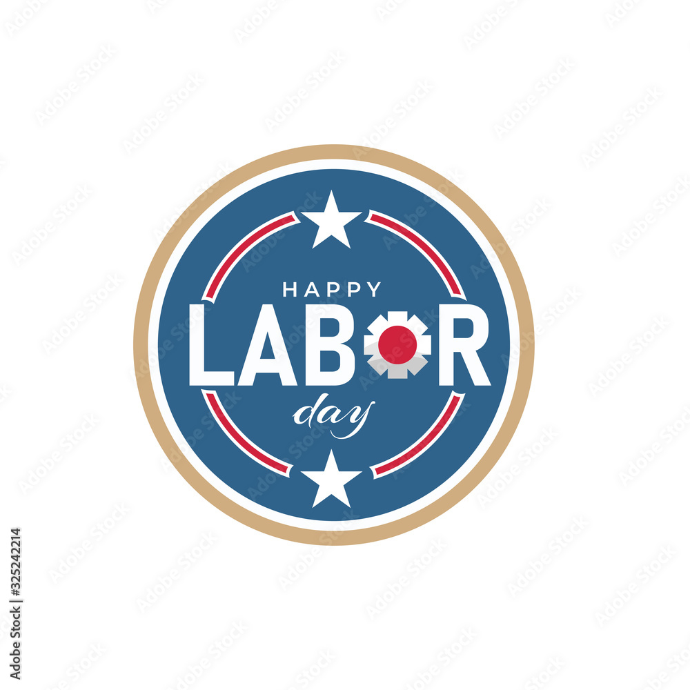 Happy Labor Day.America labor day for Greeting Card.Typography Labor ...
