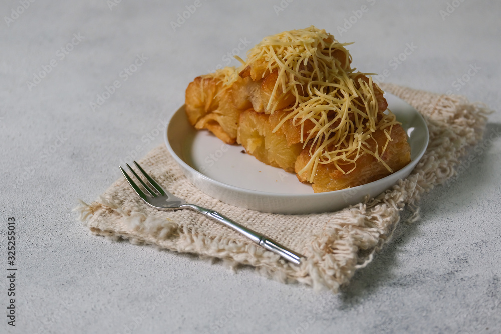 Deep fried cassava root. Brazilian Mandioca Frita (deep fried cassava ...