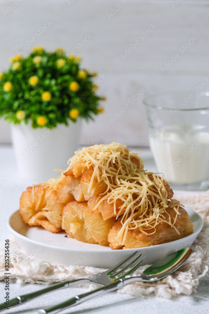 Deep fried cassava root. Brazilian Mandioca Frita (deep fried cassava ...
