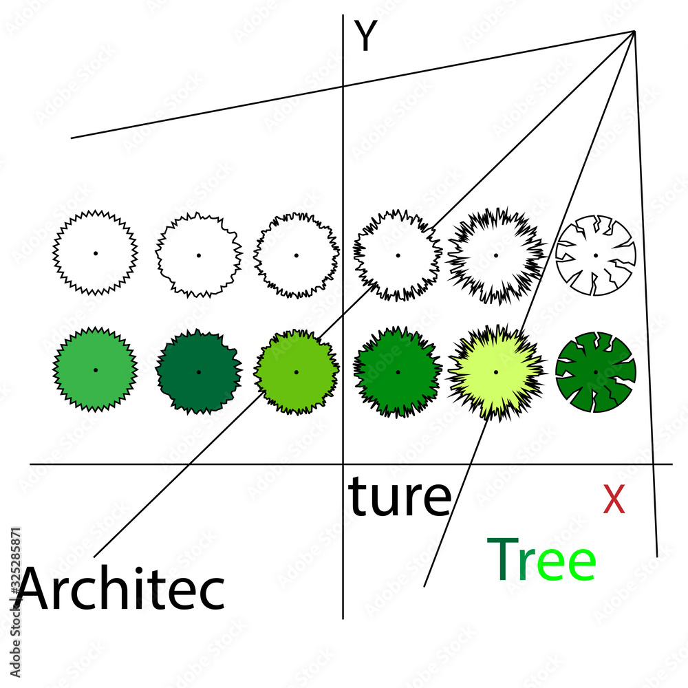 Architecture Tree sketch landscape Vector illustration Stock Vector ...