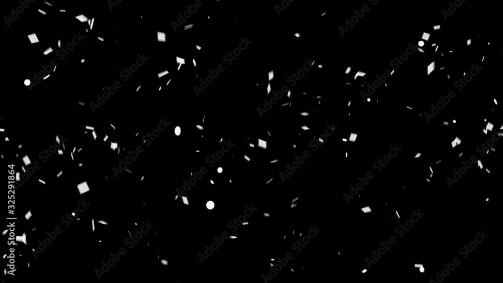 American Color Falling Confetti Loop Animation / with Full HD Alpha ...