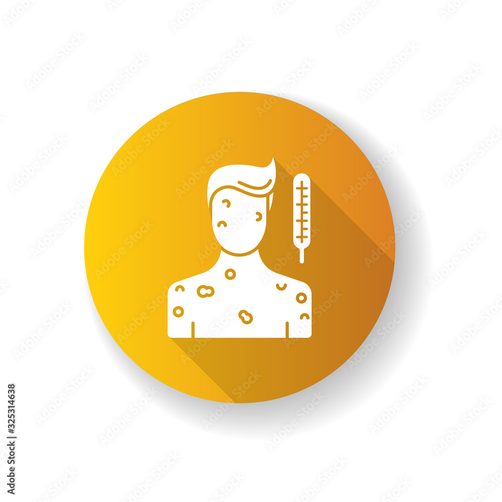 Vecteur Stock Measles RGB color icon. Pandemic viral infection ...