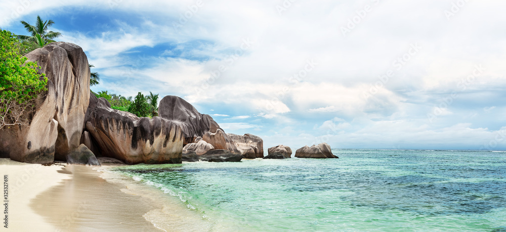 Beautiful tropical coast in Indian ocean. Famed for being one of the ...