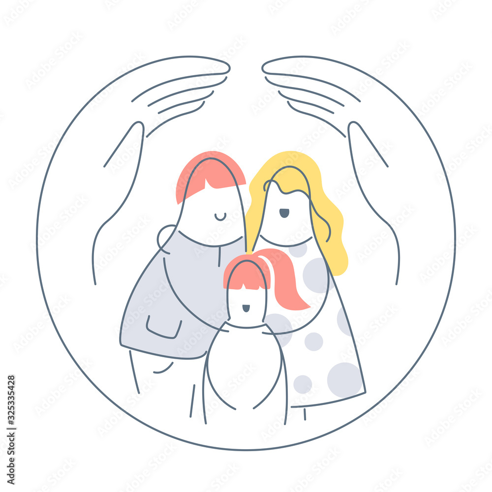 Care, medical and health security family insurance, support and help ...