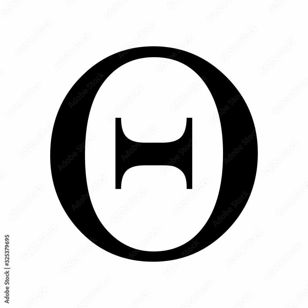 Theta greek letter Stock Vector | Adobe Stock