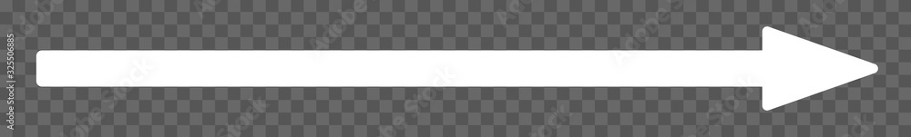 Arrow Long Icon White | Arrows | Infographic Illustration | Direction ...