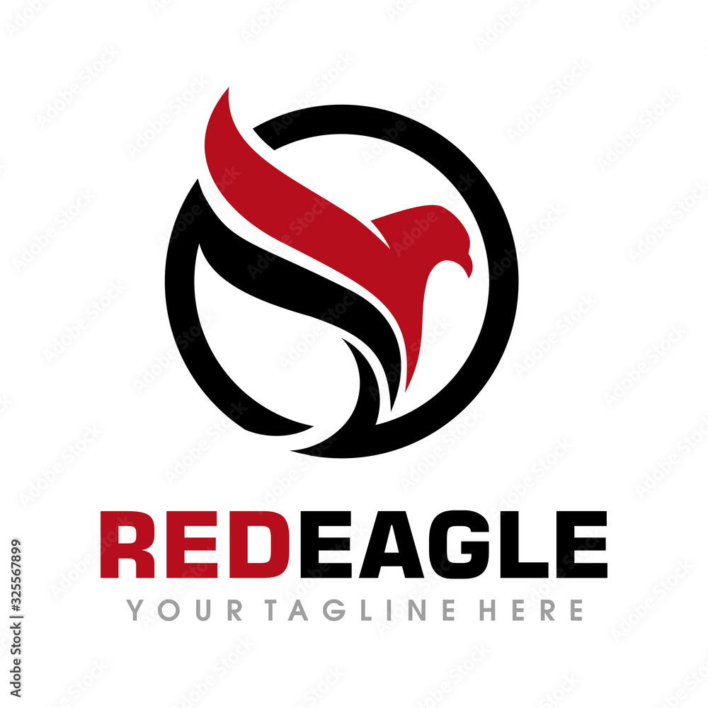 Red Eagle Logo, Eagle Logo Vector Stock Vector | Adobe Stock