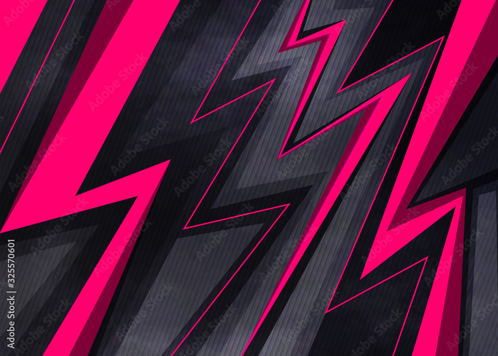Flash Pink Abstract patern For Sport Jersey Stock Vector | Adobe Stock