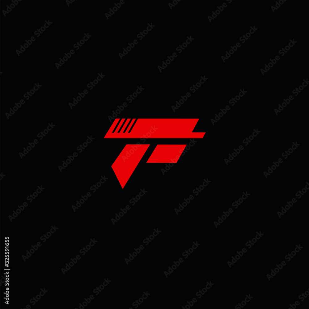 F logo gun fire arm Stock Vector | Adobe Stock