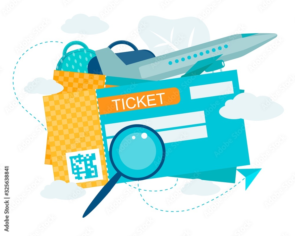 Flights Check in. Booking Service. Buy Ticket with QR Code via Internet ...