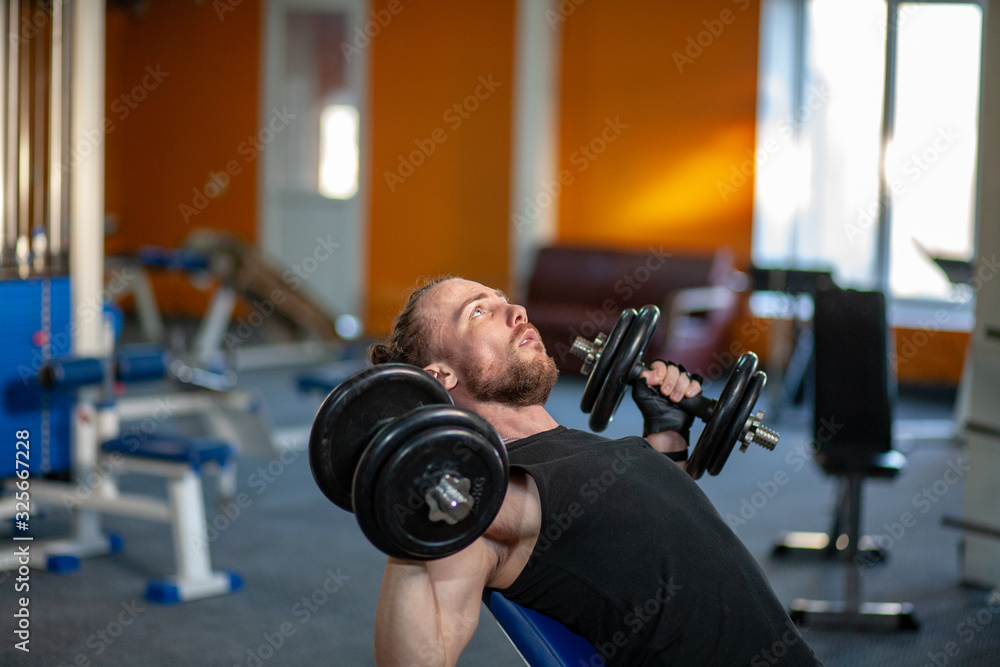 Strong Person Lifting Weights