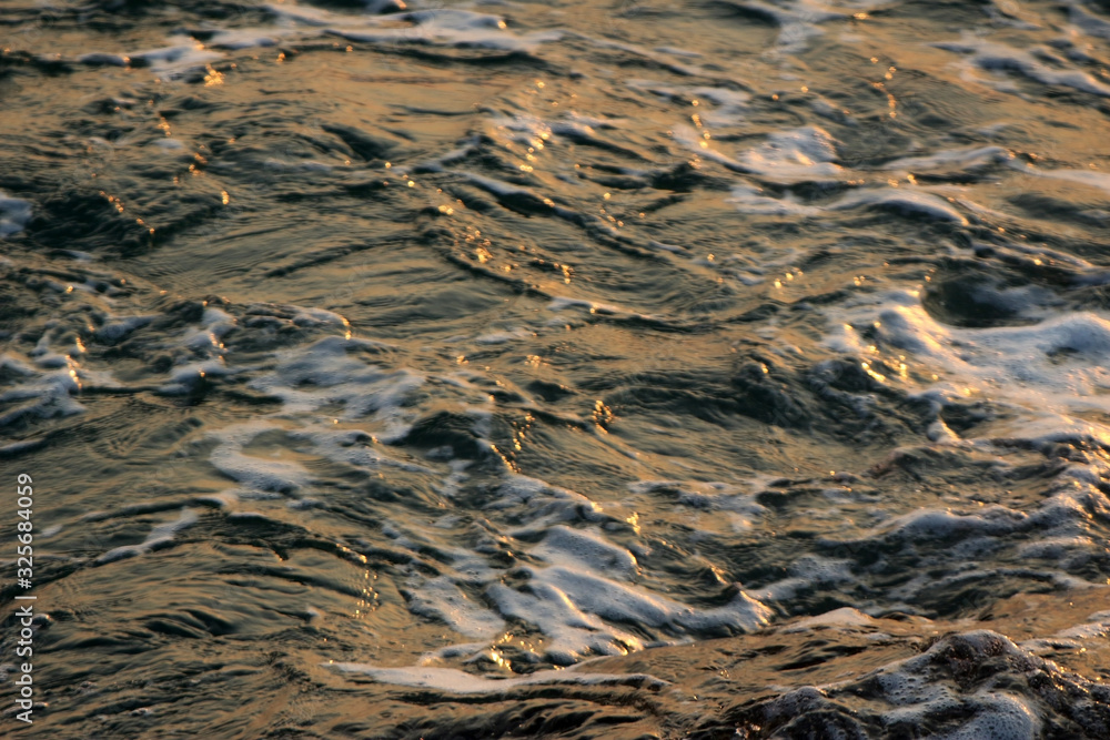 Ocean water surface waves closeup texture pattern Stock Photo | Adobe Stock