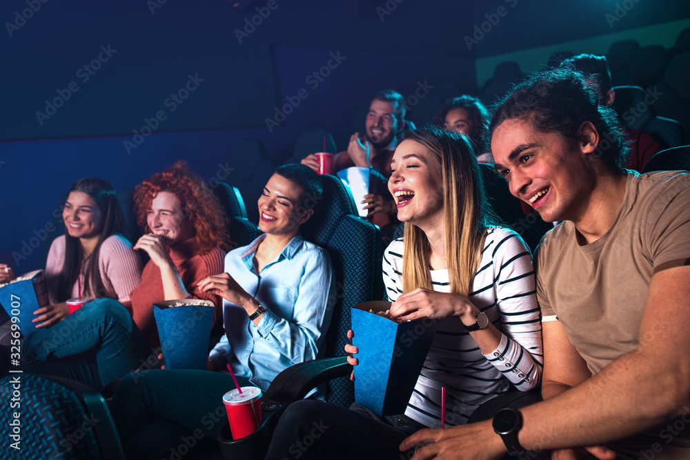 Movie Theater With People Laughing