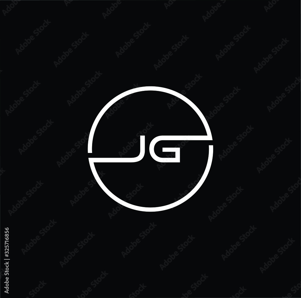 Minimal elegant monogram art logo. Outstanding professional trendy ...