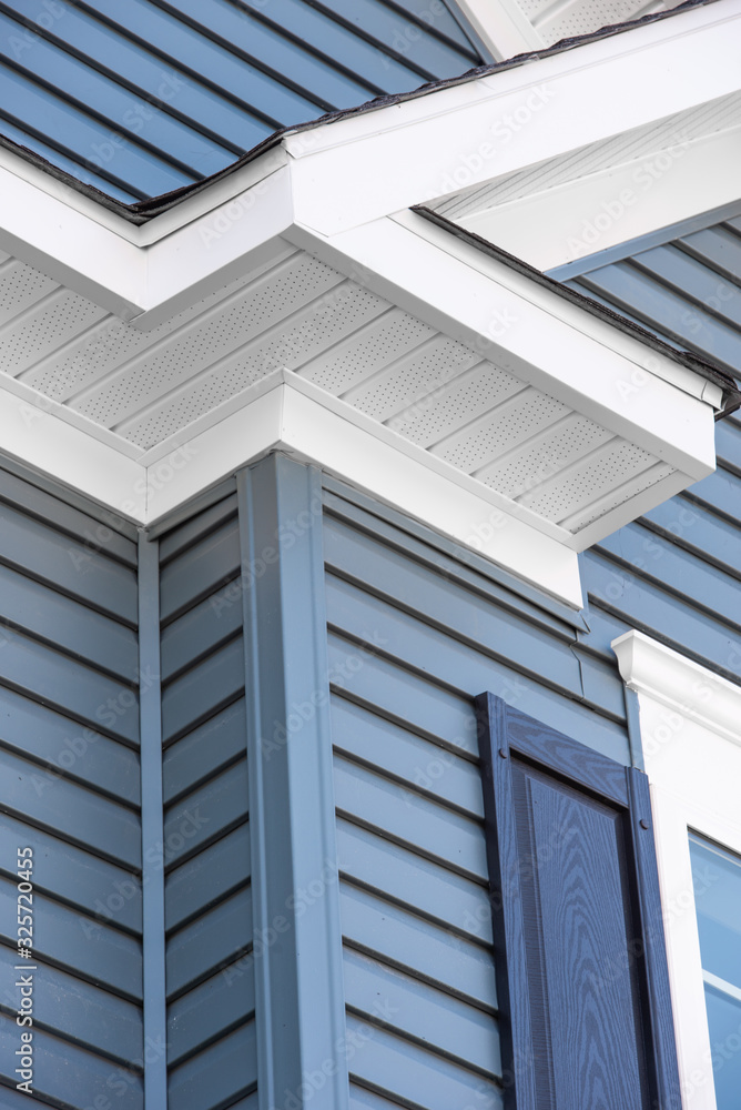 Colonial white soffit providing ventilation to the attic, with pacific ...