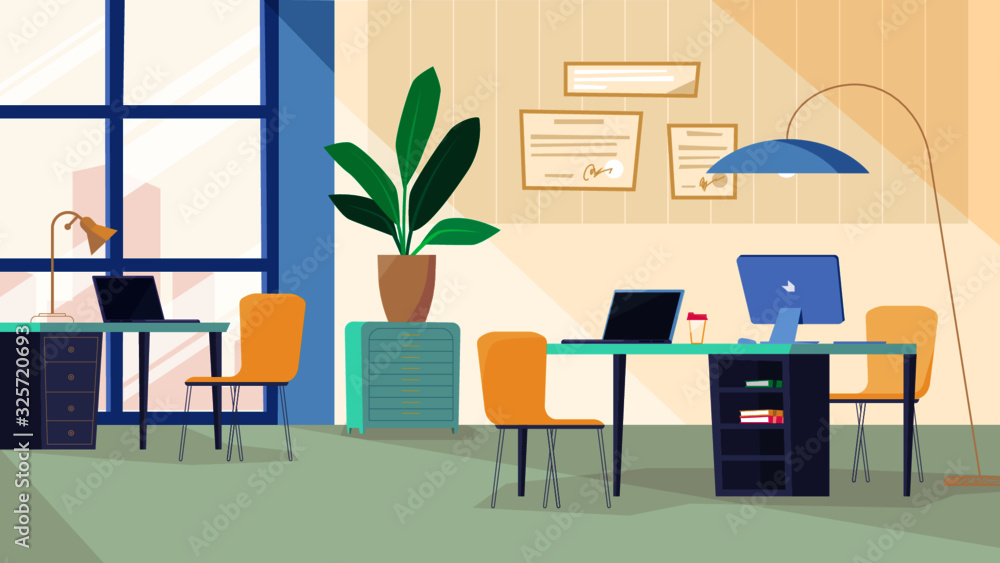 Programmers' room - Background Stock Vector | Adobe Stock