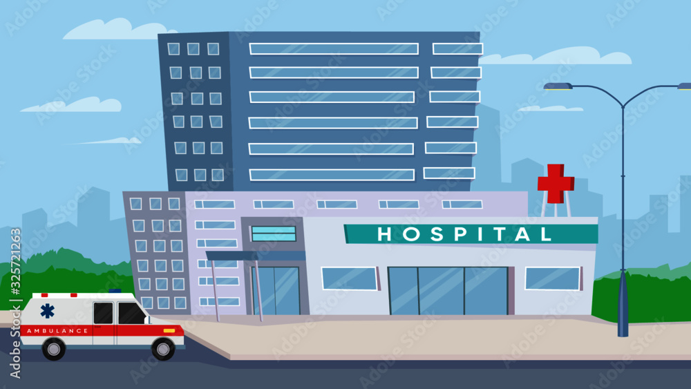 Hospital - Background Stock Vector | Adobe Stock