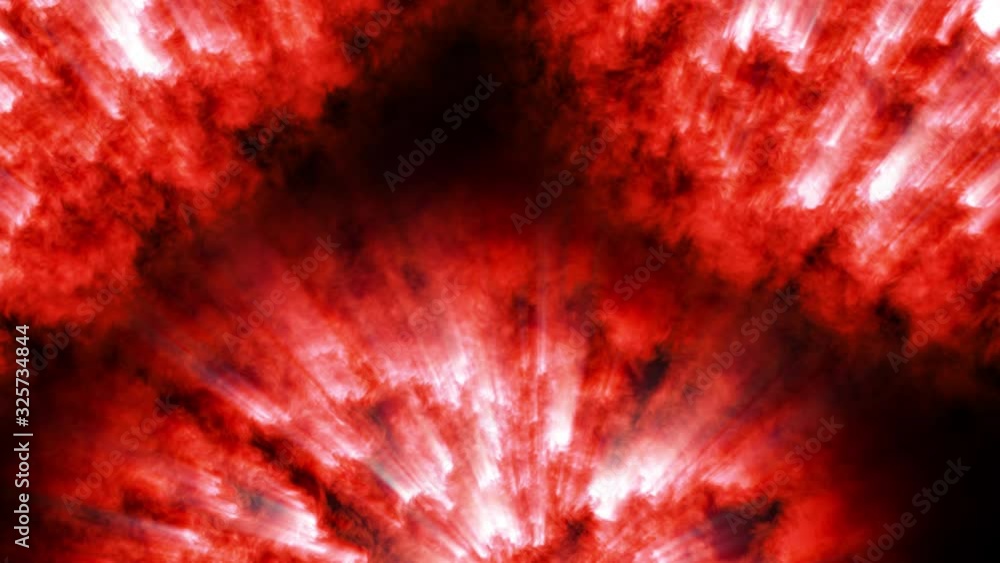 4k abstract looped space background like a burning star from the ...