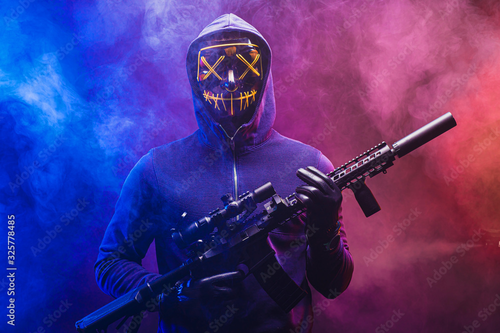 Masked Guy With Gun Tumblr