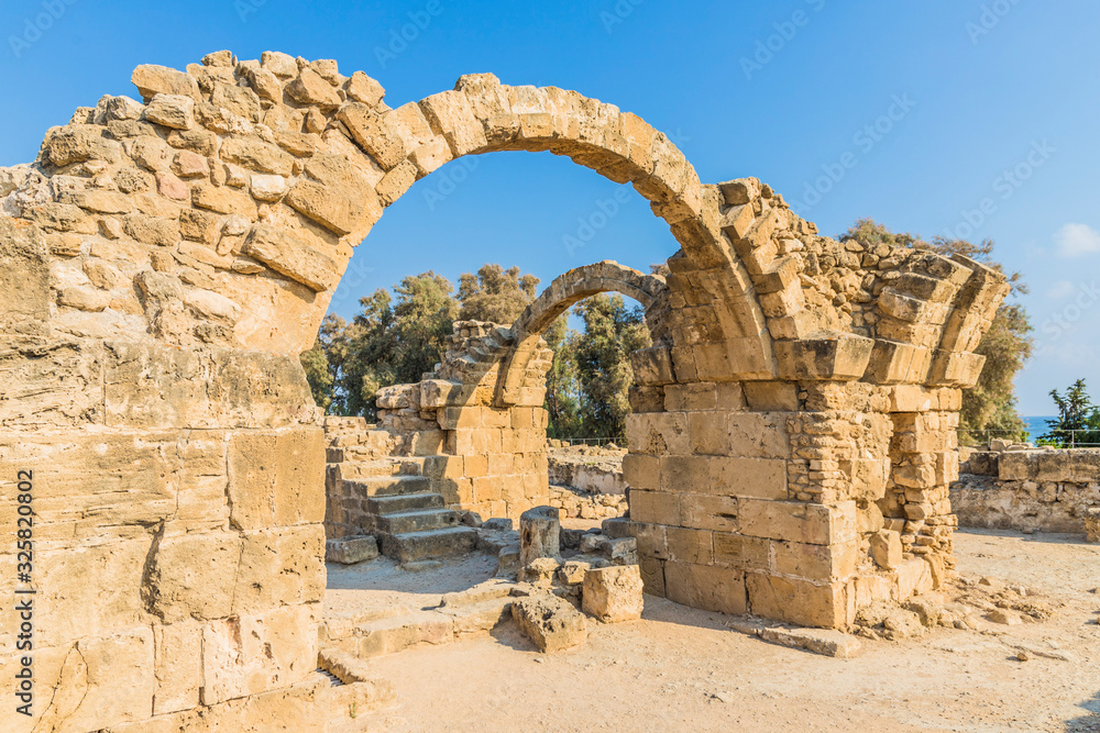 Saranda Colones at Paphos Archaelogical Park, Paphos, Cyprus Stock ...