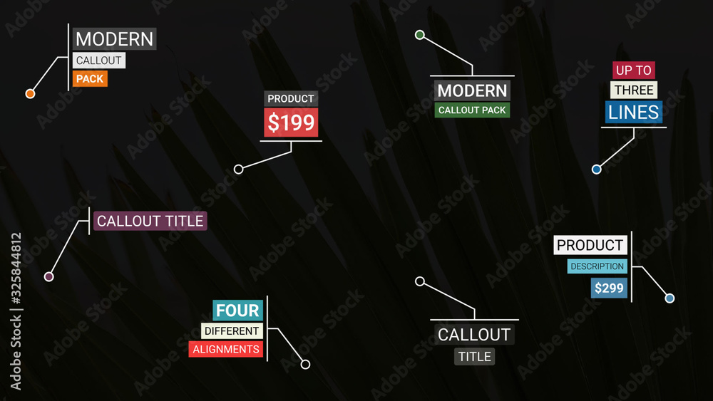 4 Modern Callouts Stock Template | Adobe Stock