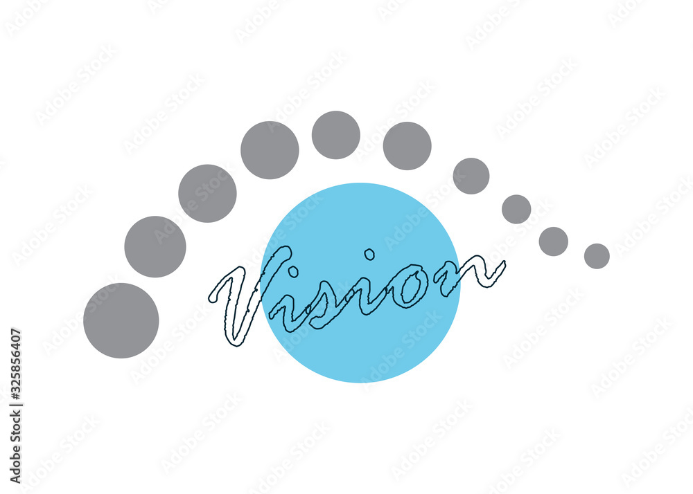 Vision Logo Vector - Isolated On White Background. Modern Eye Logo For ...