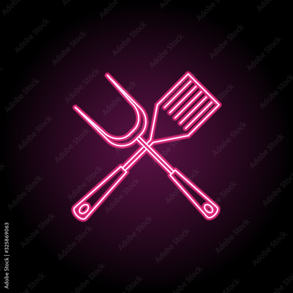 Grill accessories icon. Simple thin line, outline vector of camping ...
