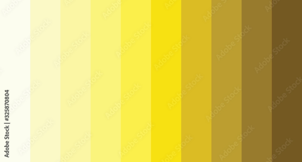 Yellow color palette vector illustration Stock Vector | Adobe Stock
